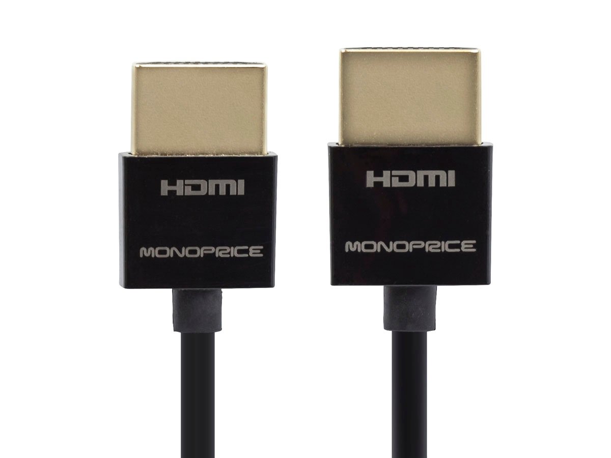 Monoprice Ultra Slim Series High Speed HDMI® Cable, 1ft - Monoprice.com