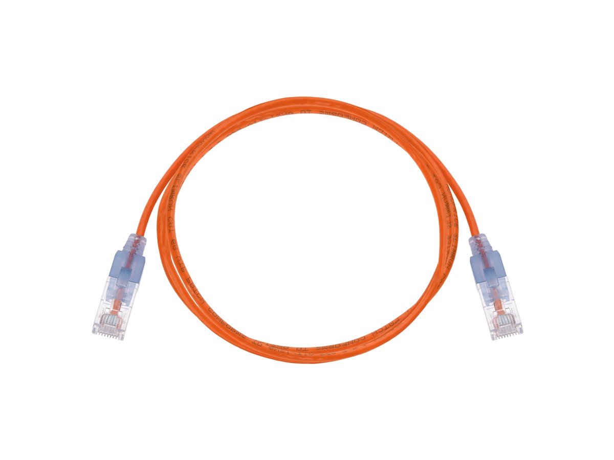 Monoprice Cat6A 5ft Orange 10-Pk Patch Cable, UTP, 30AWG, 10G, Pure ...