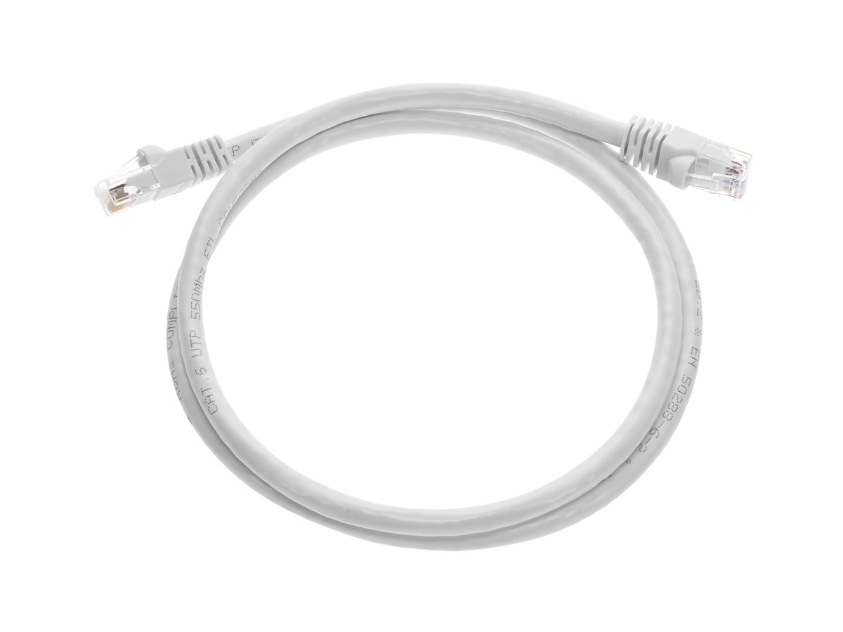 Monoprice Cat6 3ft White Patch Cable, UTP, 24AWG, 550MHz, Pure Bare ...