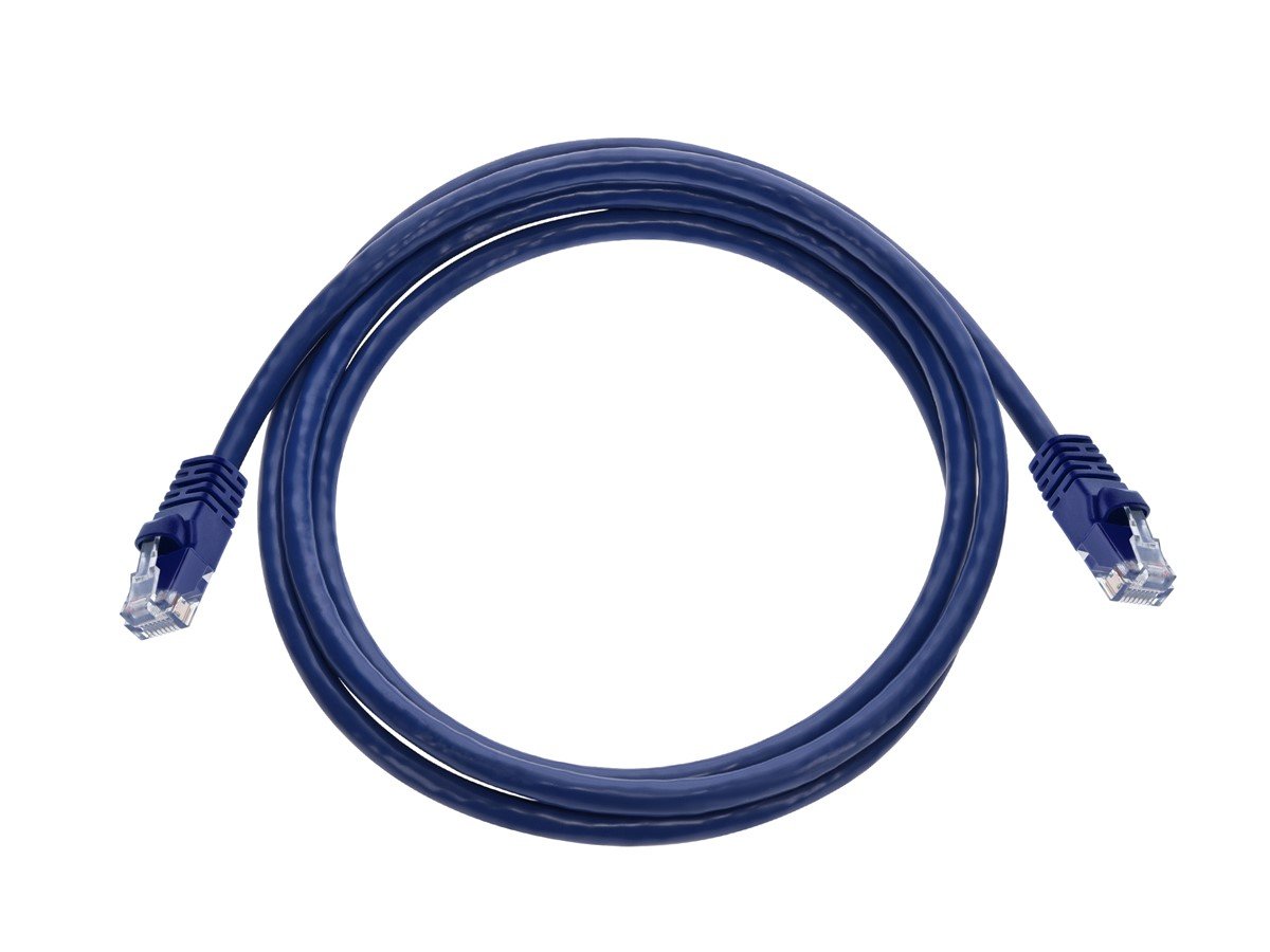 Monoprice Cat6 7ft Purple Patch Cable, UTP, 24AWG, 550MHz, Pure Bare ...