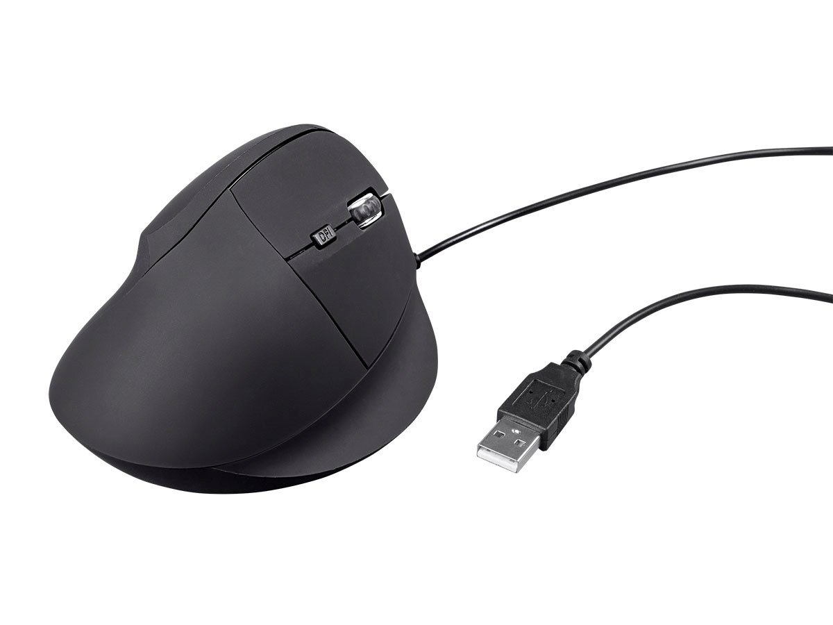 Workstream by Monoprice Wired Ergonomic USB Optical Mouse, Soft Touch ...