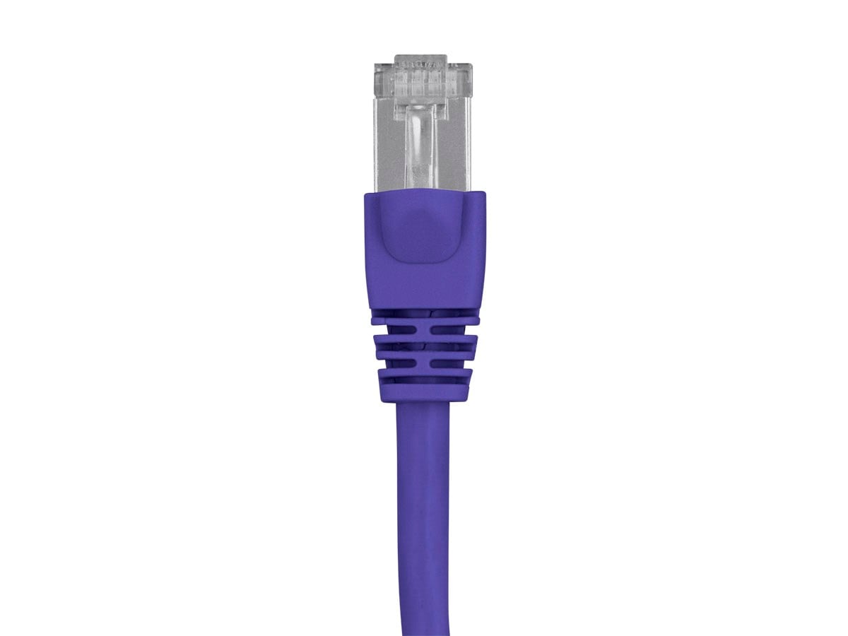 Monoprice Cat6A 5ft Purple Patch Cable, Double Shielded (S/FTP), 26AWG ...