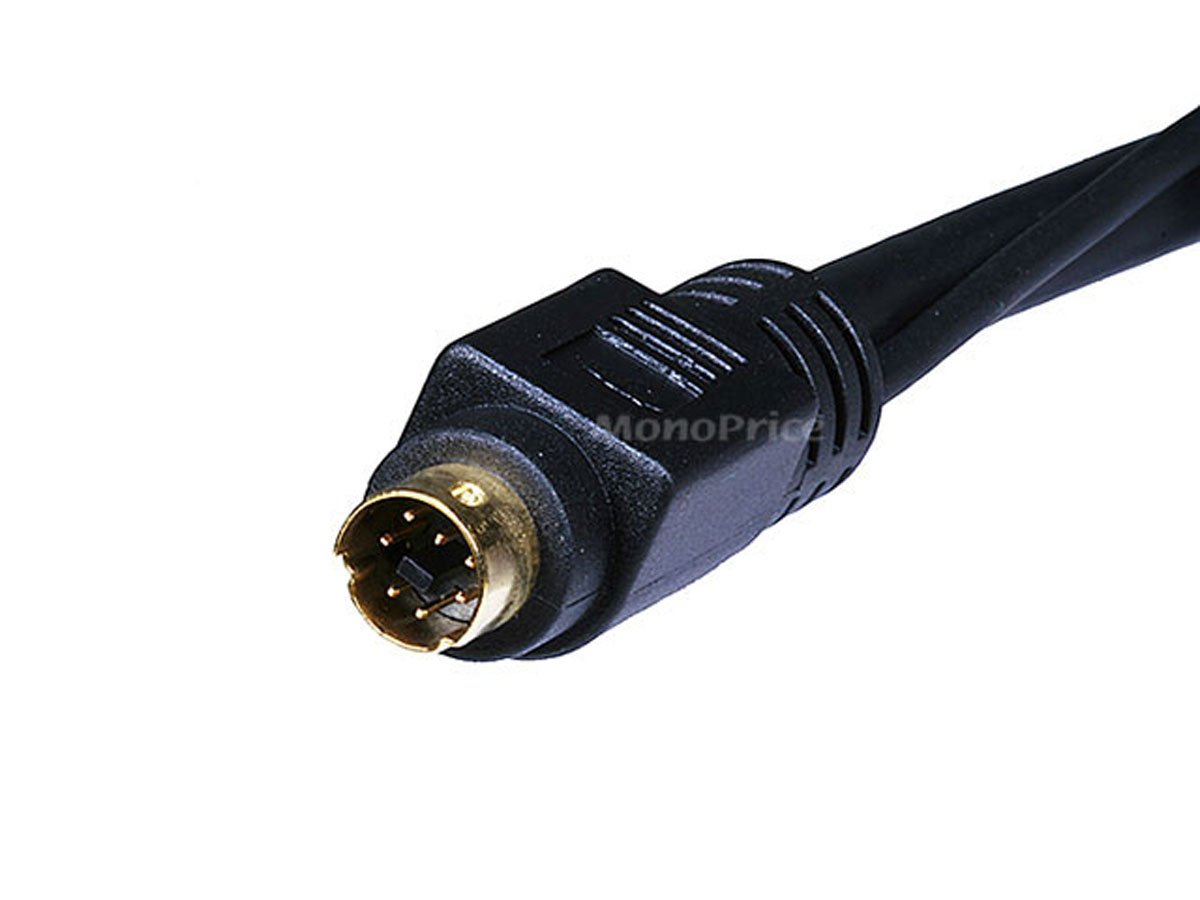 Monoprice Video CARD (Mini Din 7 Pin) to S-VIDEO (Female) and RCA (Jack ...