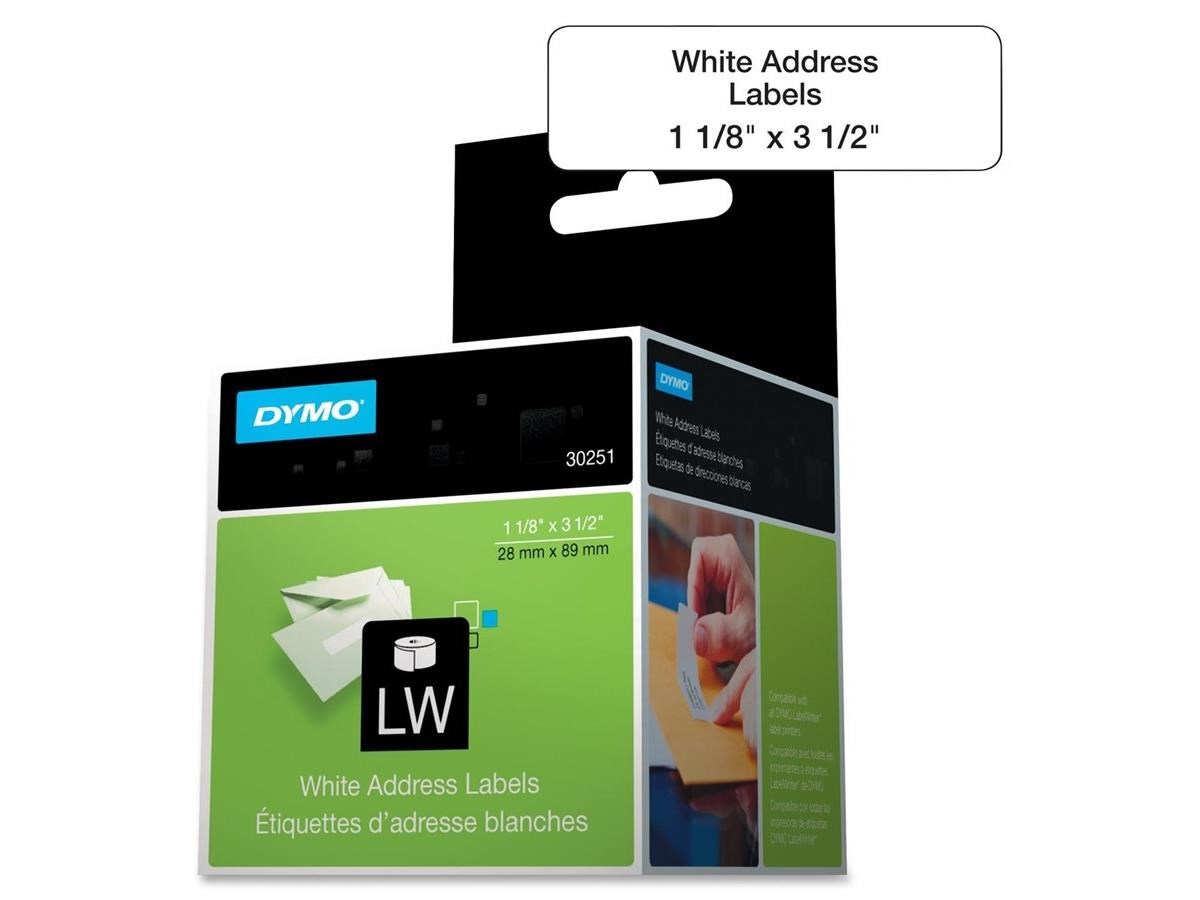 Dymo 30251 LabelWriter Address Label - Permanent Adhesive - "3.50 ...