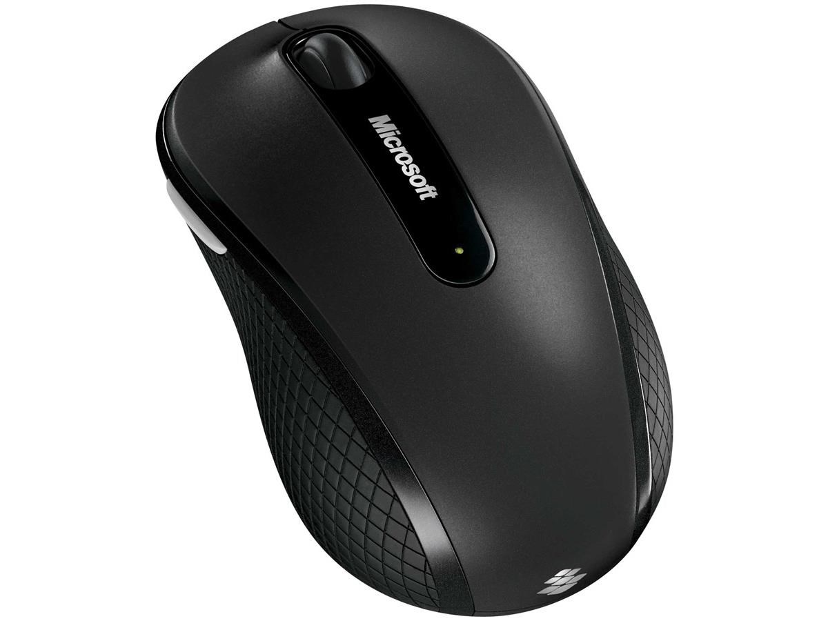 Microsoft Wireless Mobile Mouse 4000 - USB - 4 x Button - Black ...