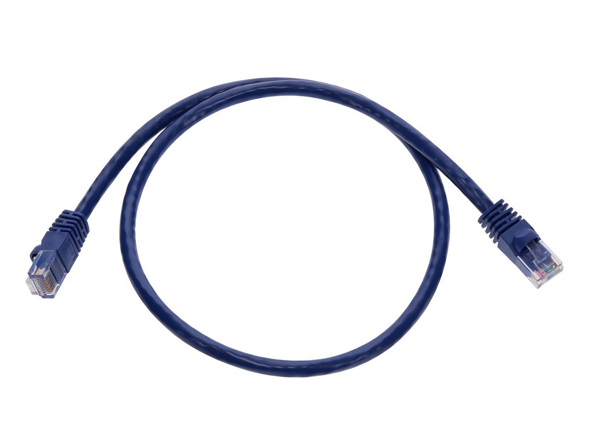 Monoprice Cat6 2ft Purple Patch Cable, UTP, 24AWG, 550MHz, Pure Bare ...