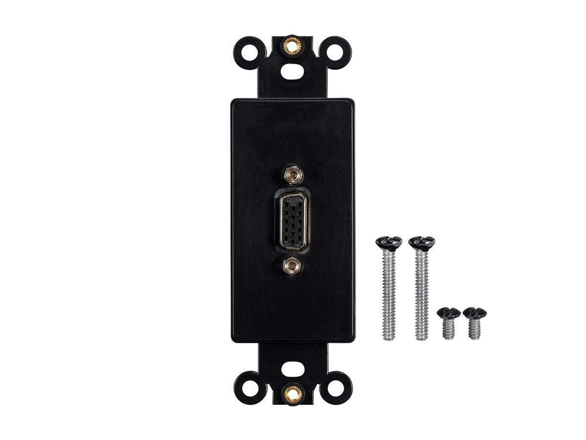 Décor Insert with VGA Port, Black - Monoprice.com