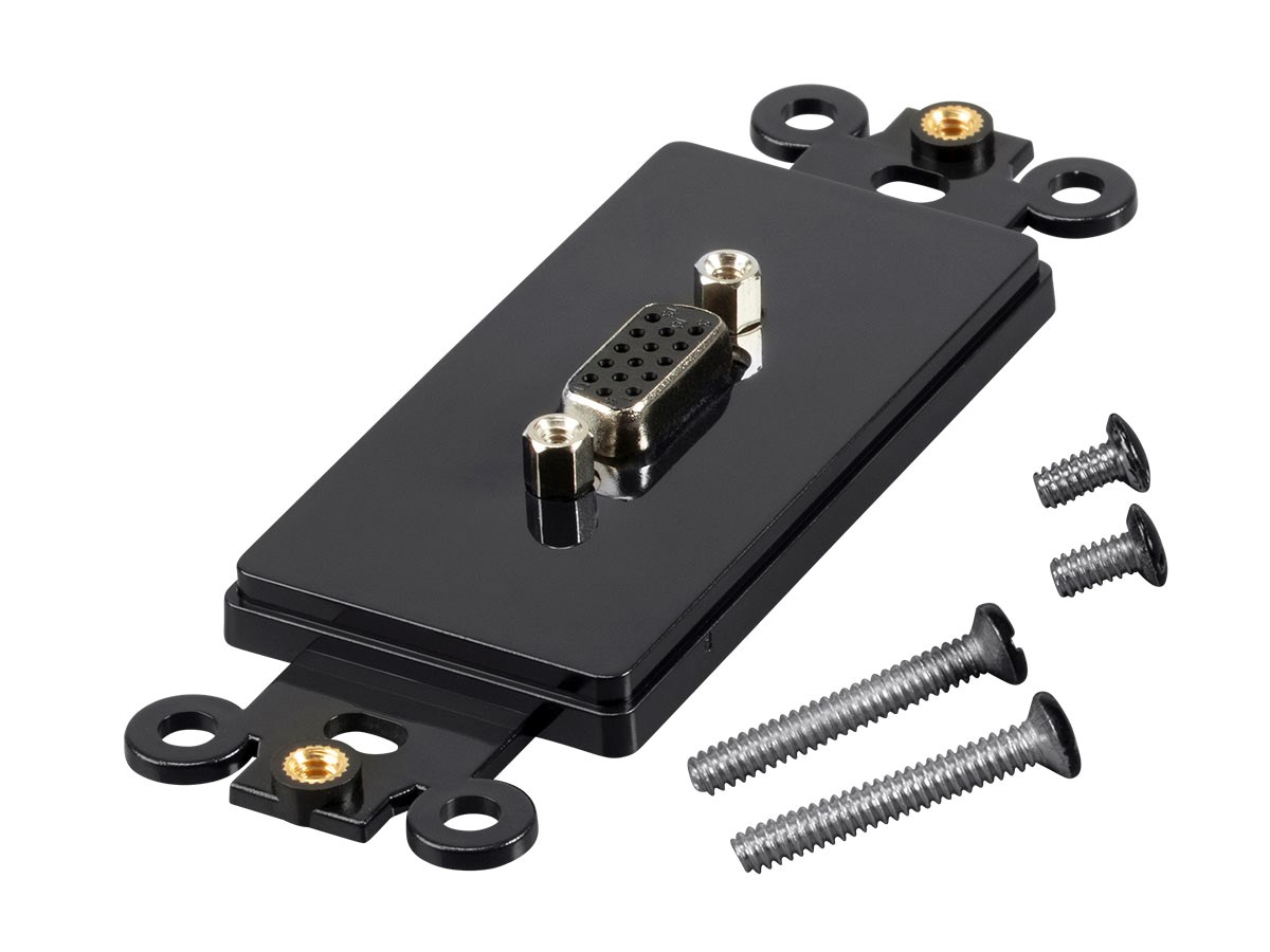 Décor Insert with VGA Port, Black - Monoprice.com