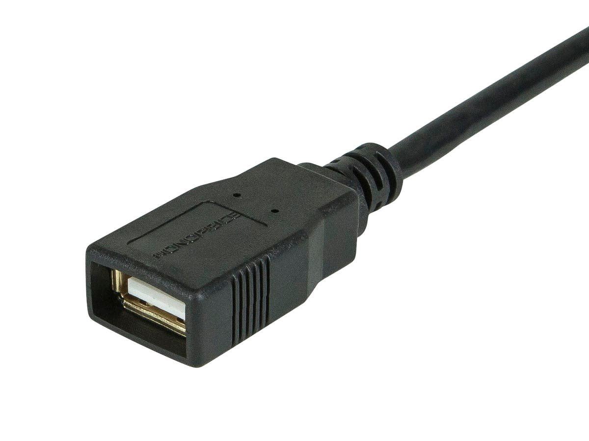 USB-A to USB-A (F) 2.0 Cable - Black, 2m - 3 pack - Monoprice.com