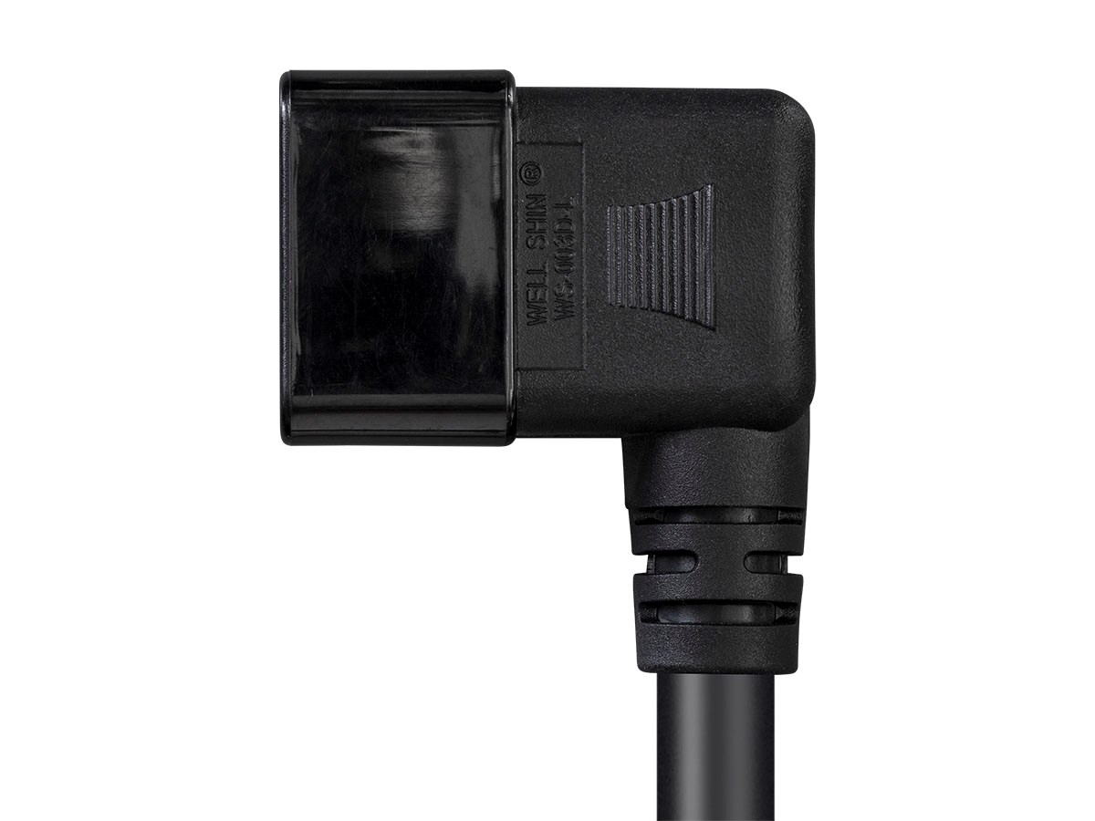 Monoprice Left Angle Heavy Duty Extension Cord - Left Angle IEC-320-C20 ...