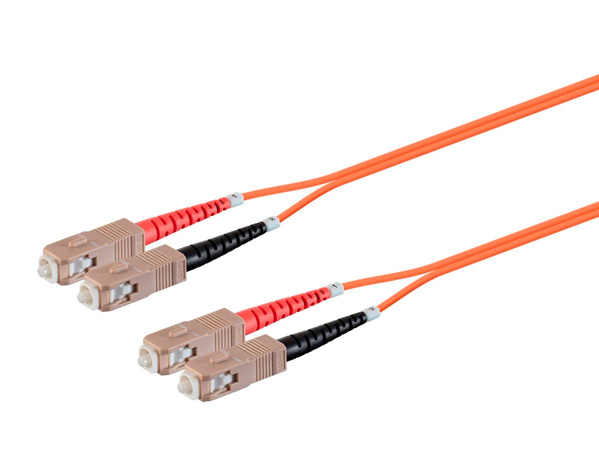 Monoprice OM1 Fiber Optic Cable - SC/SC, 62.5/125 Type, Multi-Mode ...