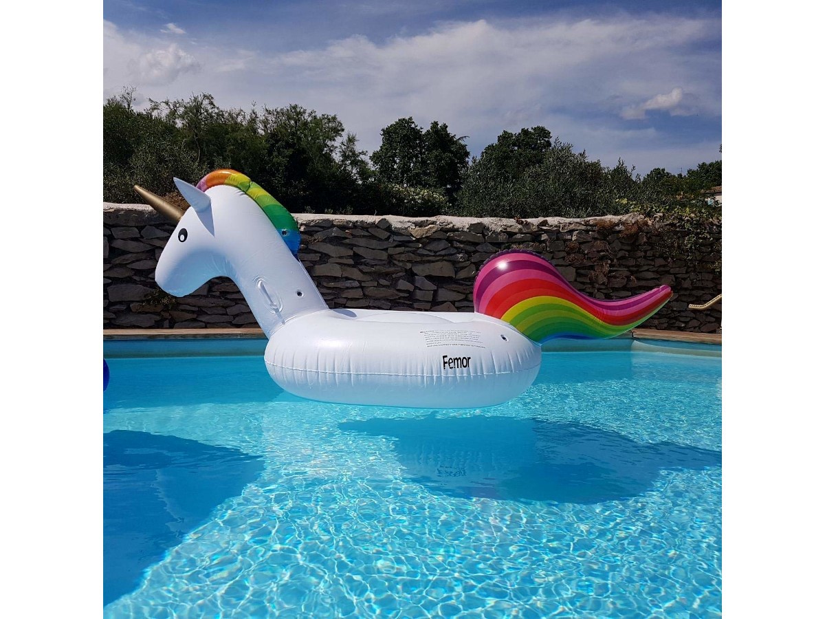 Giant Inflatable Unicorn Pool Float Toy with Rapid Inflation Valves ...