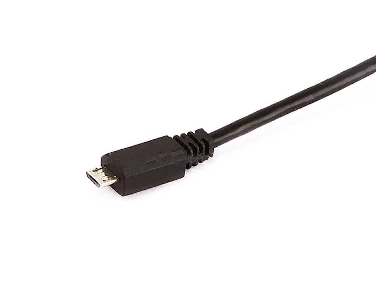Monoprice USB-A to Micro USB-B 2.0 Cable - 5-Pin 28/28AWG Black 3ft 3 ...