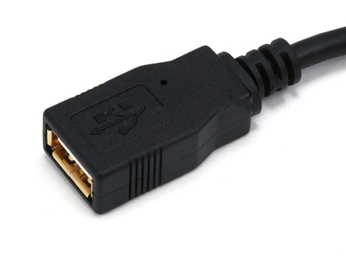 Monoprice USB-A to USB-A Female 2.0 Extension Cable - 28/24AWG Gold ...