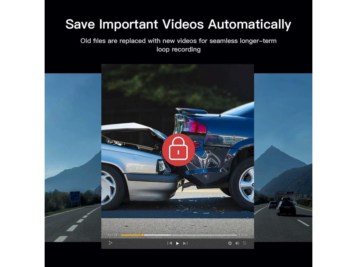 APEMAN Mini Dash Cam 1080P Full HD Camera for Cars Recorder Super Night ...