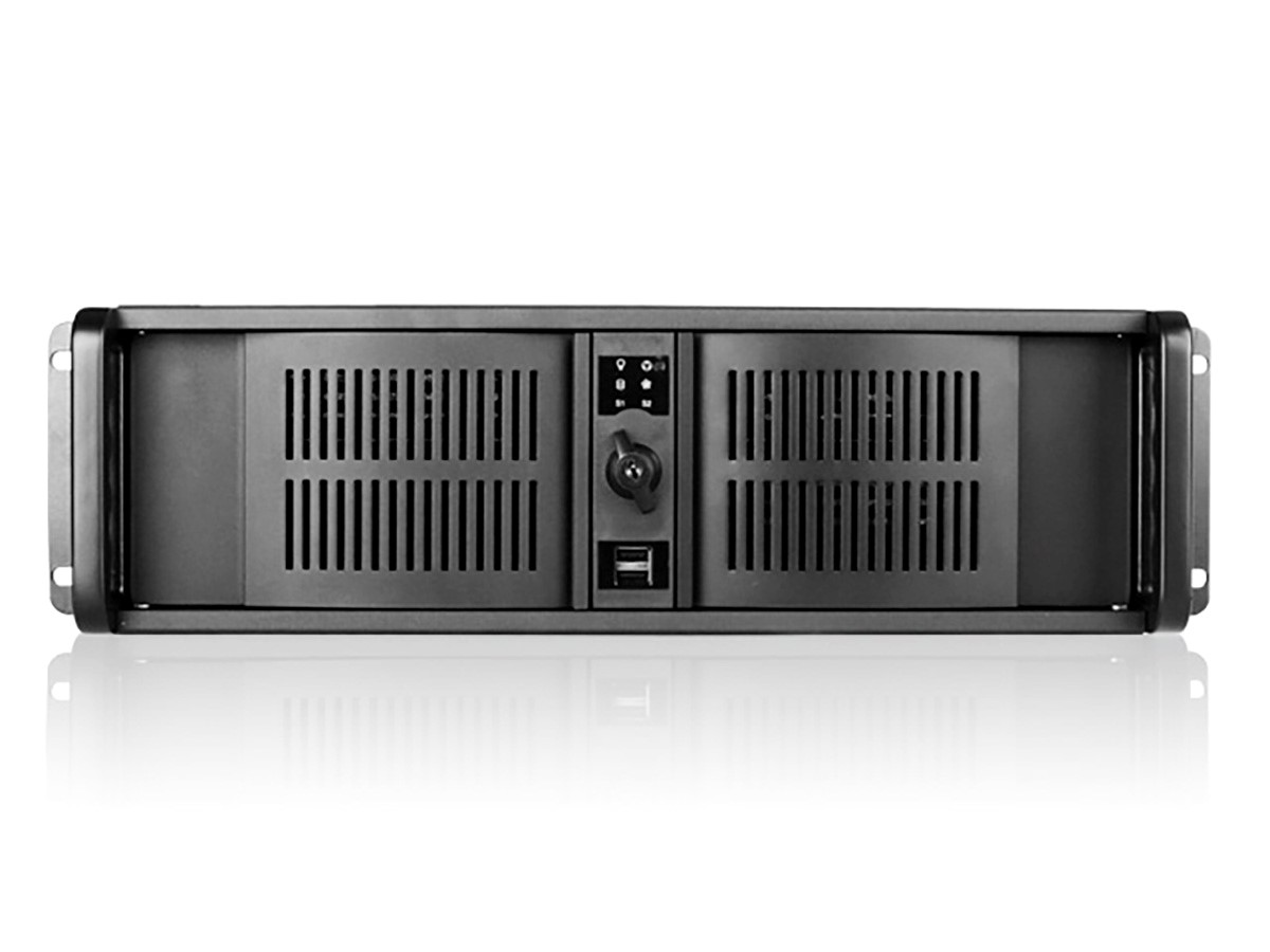 3U IPC Case Compact Rackmount Chassis with Aluminum Front Panel and ...