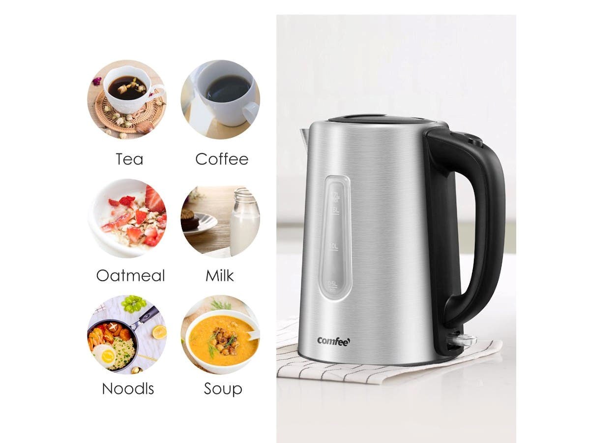 Electric Kettle,304 Food Grade Stainless Steel Tea Kettle,concealed ...