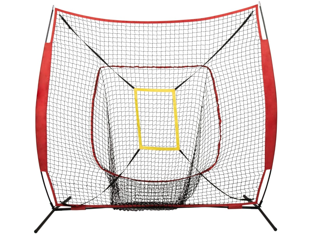 7' x 7' Baseball Softball Practice Net Baseball Equipment Training Aids ...