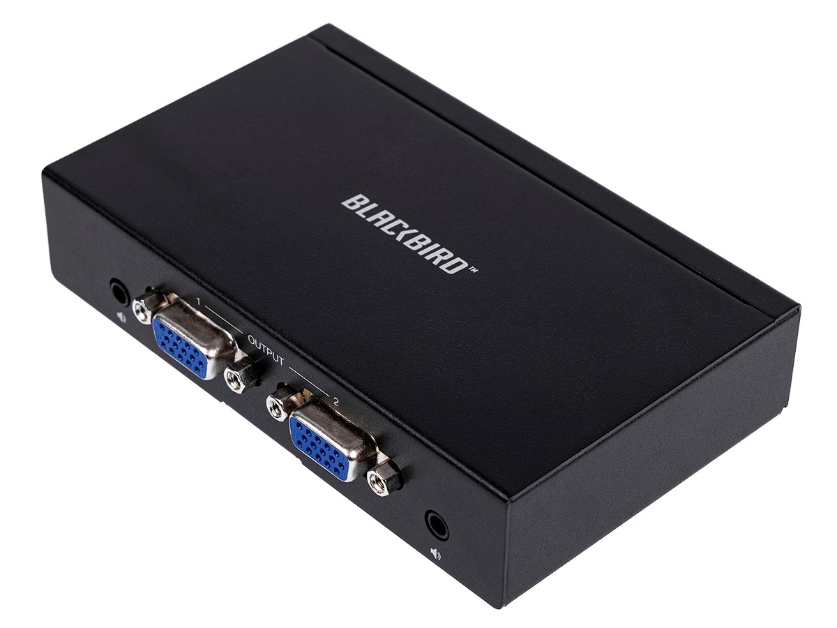Monoprice 1x2 VGA Splitter with Audio, 500MHz - Monoprice.com