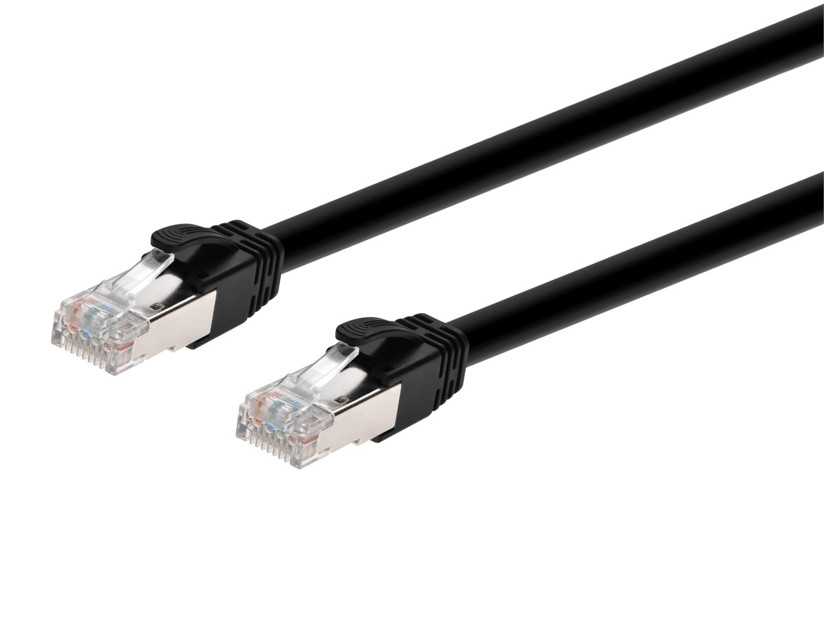 Monoprice Cat6A 3ft Black PoE Patch Cable, 100W, PoE ++ (IEEE 802.3af ...