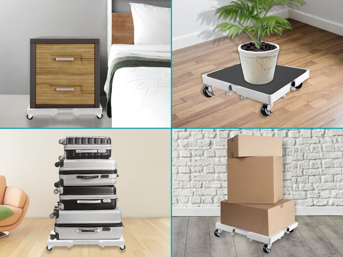 MPM Universal Dolly Cart, Appliance Movable Dolly Base Stand, Mobile ...