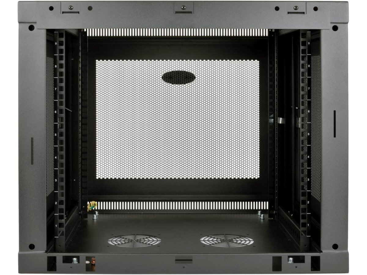 Tripp Lite 9U WALL MOUNT RACK ENCLOSURE SERVER CABINET DEEP LOW PROFILE ...