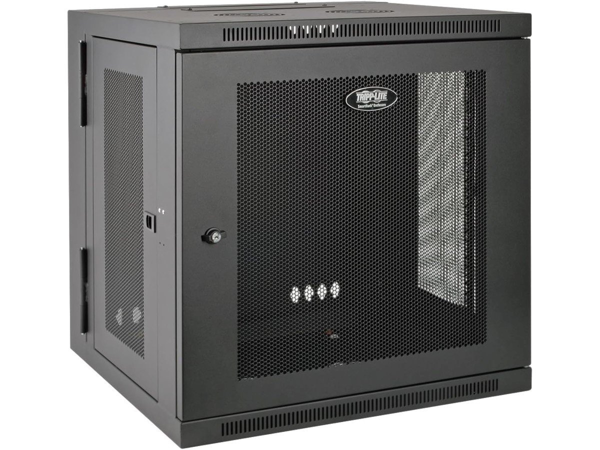 Tripp Lite 12U WALL MOUNT RACK ENCLOSURE SERVER CABINET HINGED ...
