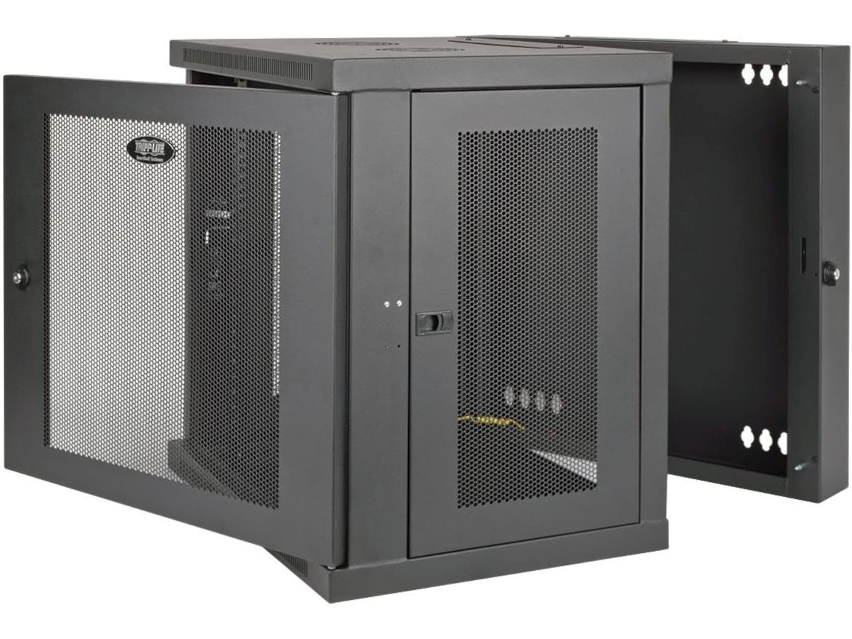 Tripp Lite 12U WALL MOUNT RACK ENCLOSURE SERVER CABINET HINGED ...