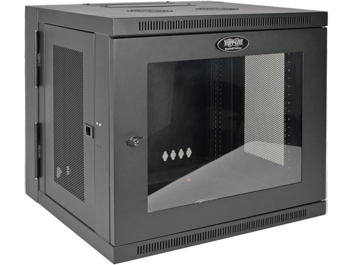 Tripp Lite 10U WALL MOUNT RACK ENCLOSURE CABINET HINGED GLASS ACRYLIC ...