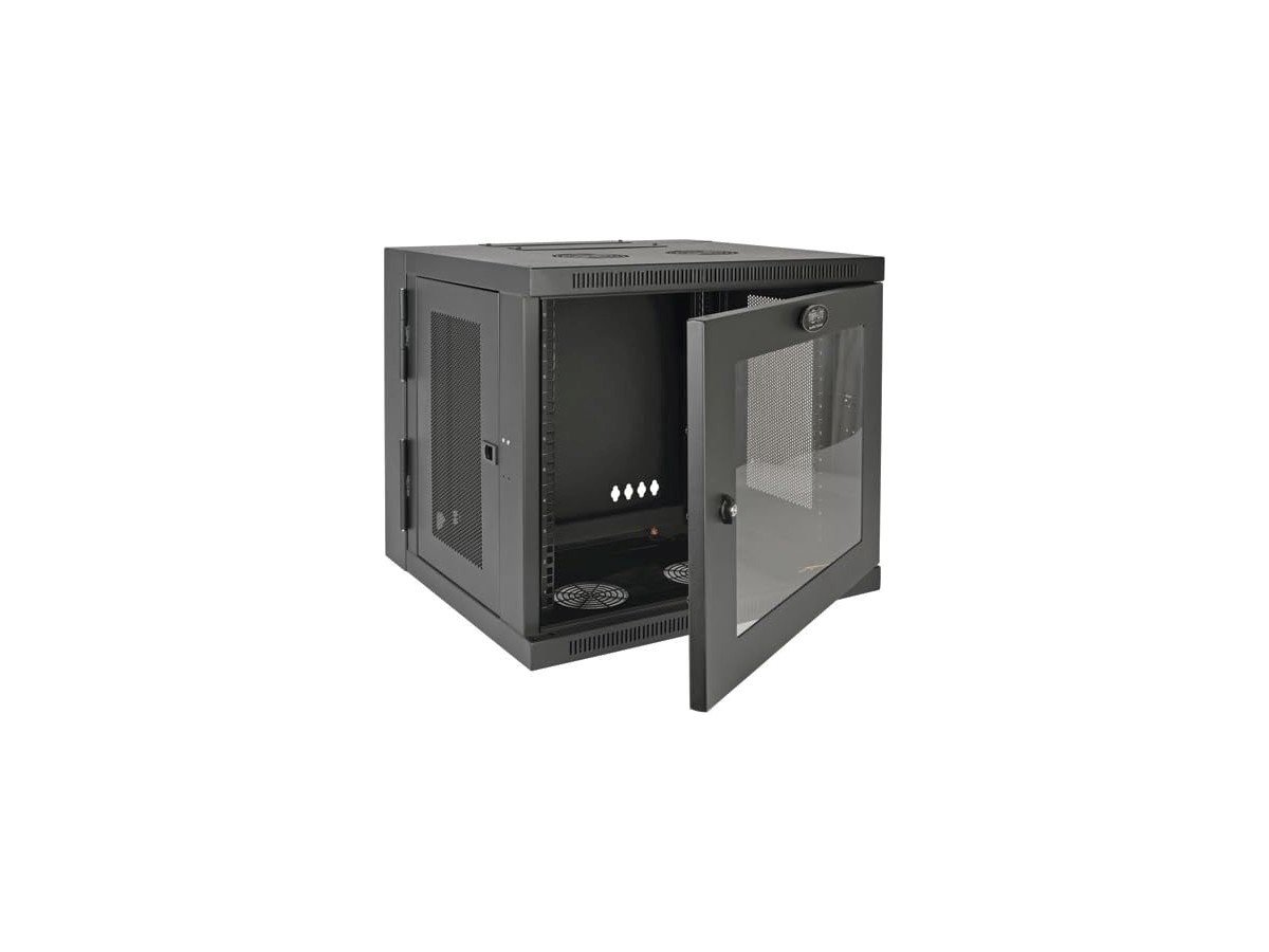 Tripp Lite 10U WALL MOUNT RACK ENCLOSURE CABINET HINGED GLASS ACRYLIC ...
