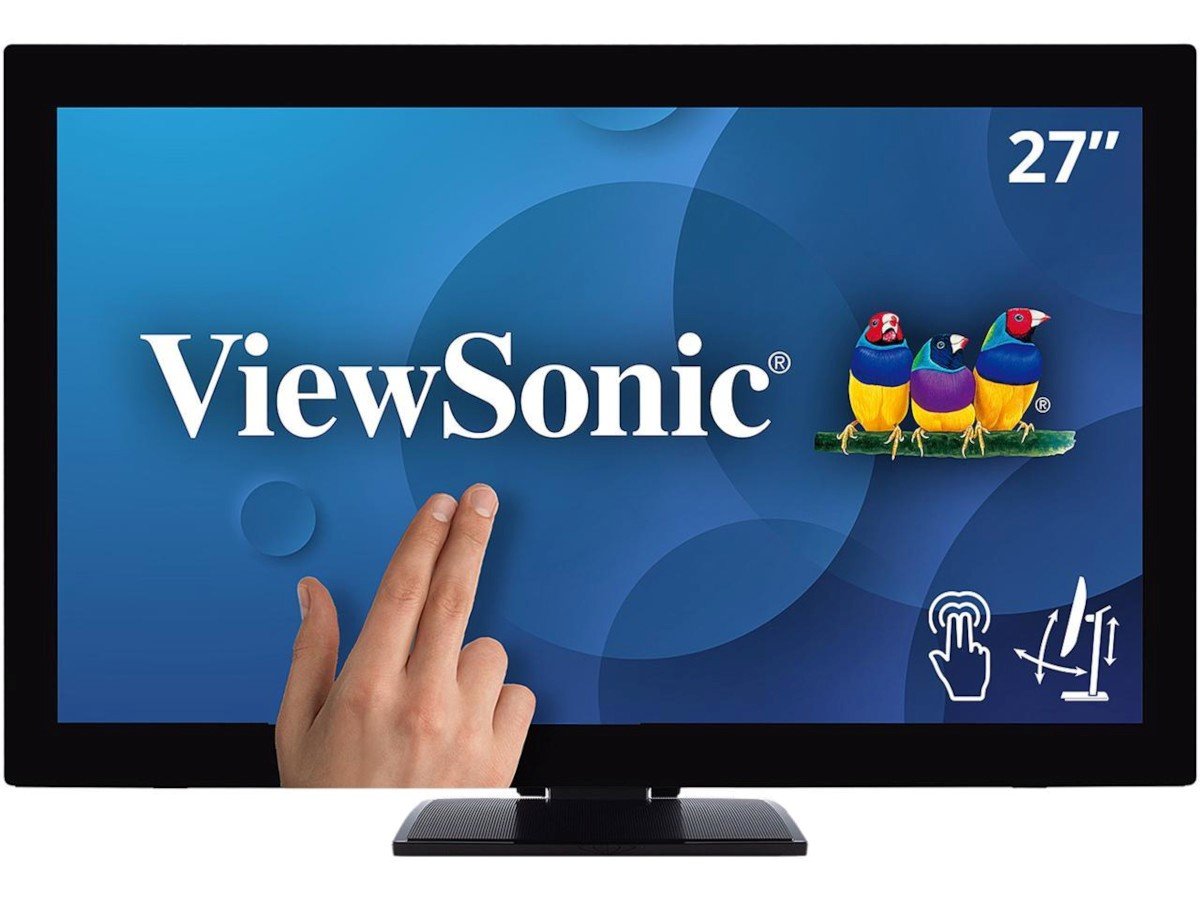 VIEWSONIC 27IN 10PT TOUCH DISPLAY PCT W/ STAND 1920X1080 RESOLUTION ...