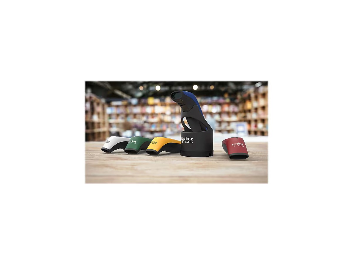 SOCKET MOBILE SOCKETSCAN S700 1D BARCODE SCANNER WHITE & CHARGING DOCK ...