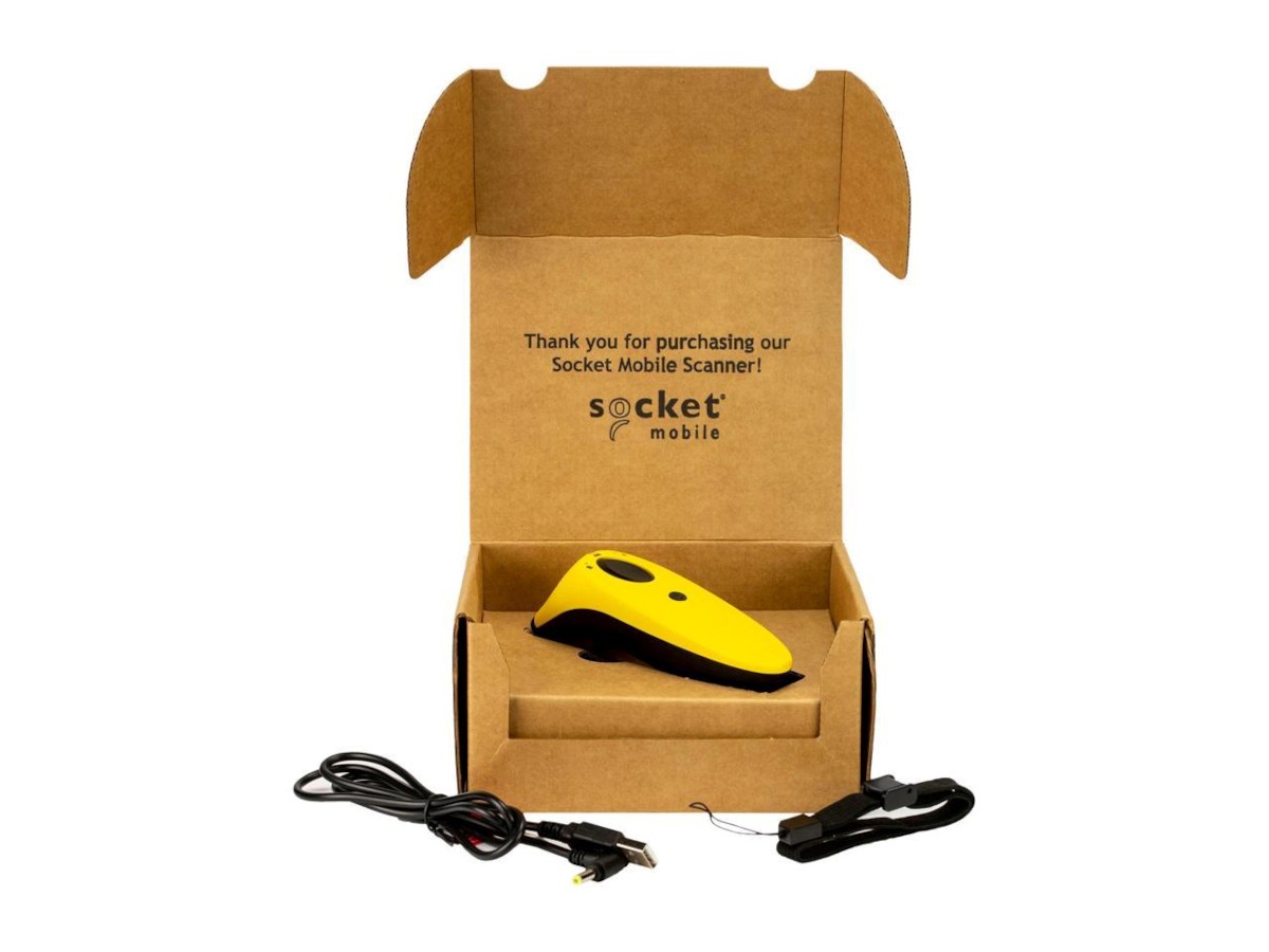 SOCKET MOBILE SOCKETSCAN S730 1D LASER YELLOW BARCODE SCANNER ...