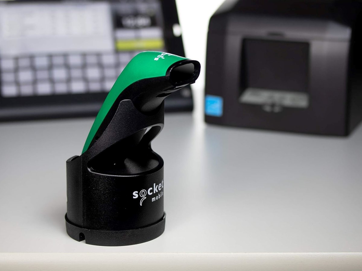 SOCKET MOBILE SOCKETSCAN S700 1D BARCODE SCANNER GREEN & CHARGING DOCK ...