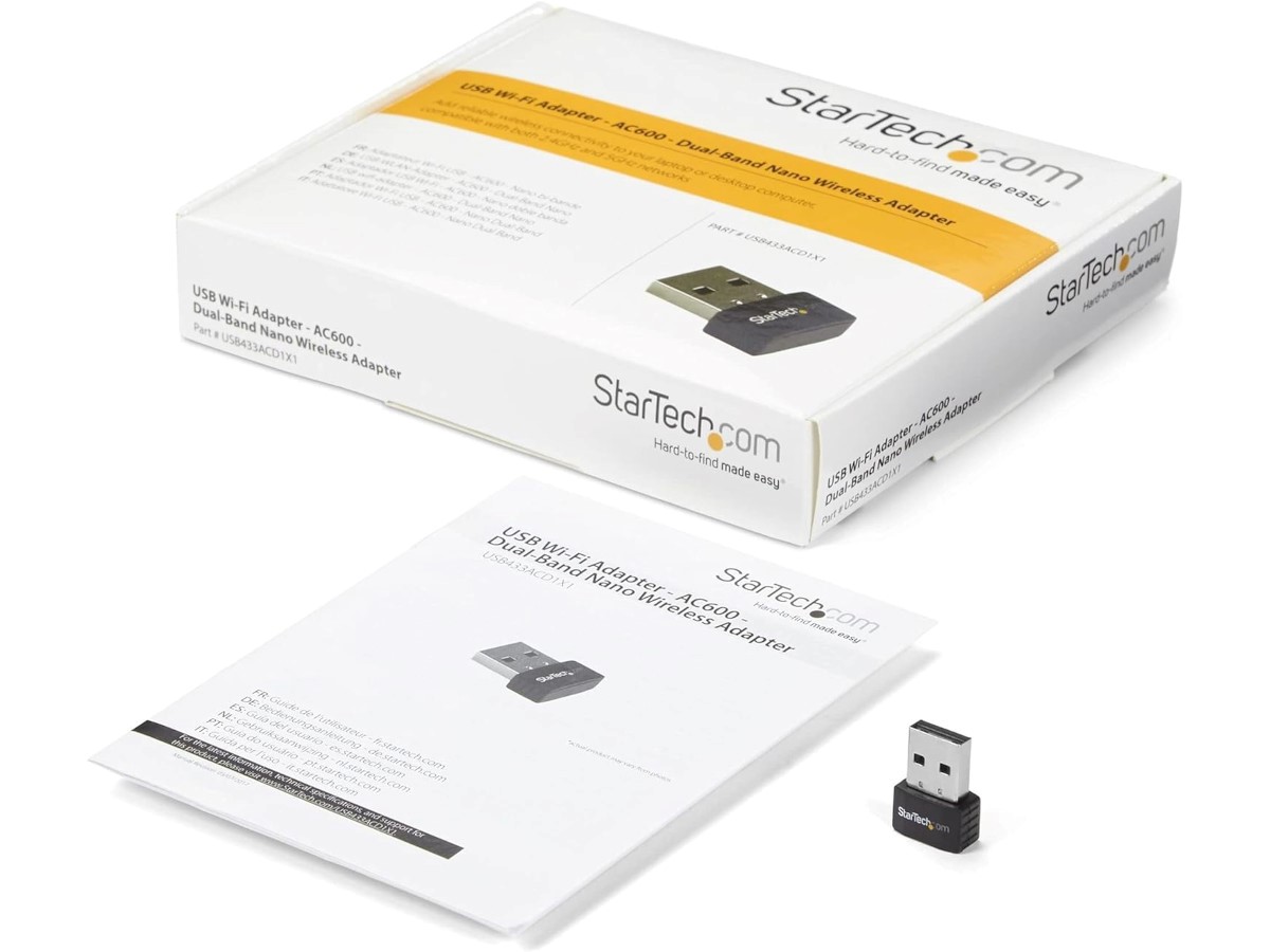 STARTECH USB WIFI NETWORK ADAPTER NANO USB 2.0 WI-FI ADAPTER - AC600 ...