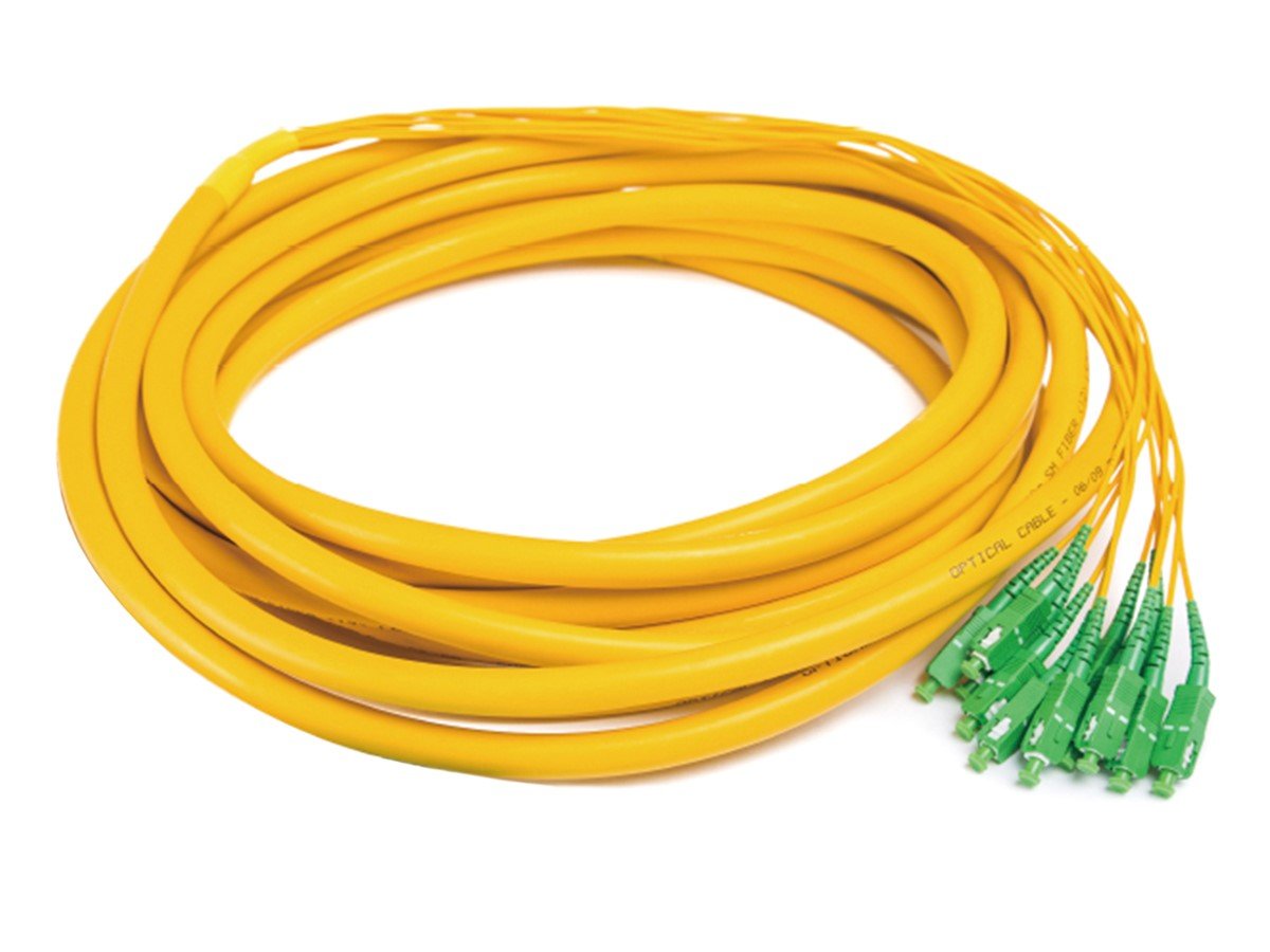 Monoprice 12F SM Distribution Pigtail SC/APC - Monoprice.com