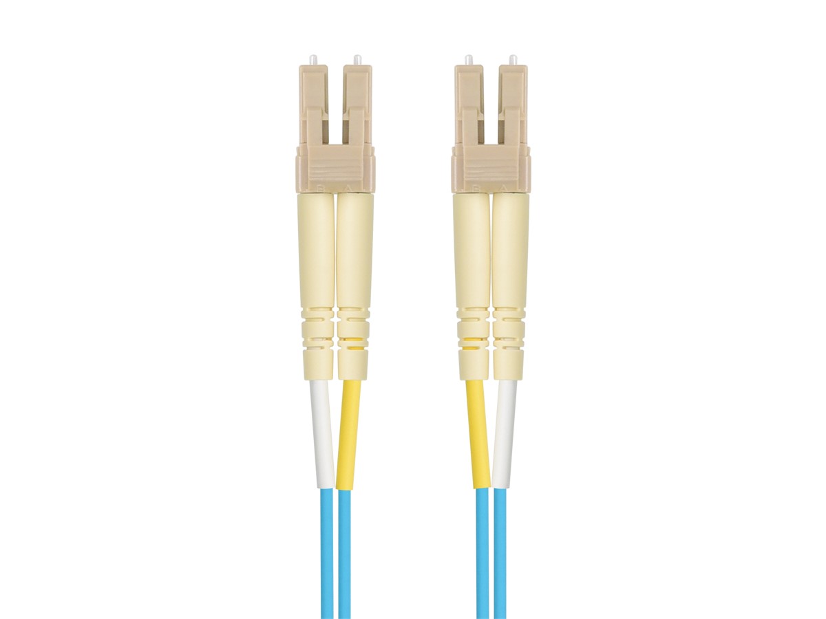 Monoprice Multi-Mode OM3 Fiber Optic Cable - LC-LC UL 2mm 50/125 OFNP ...