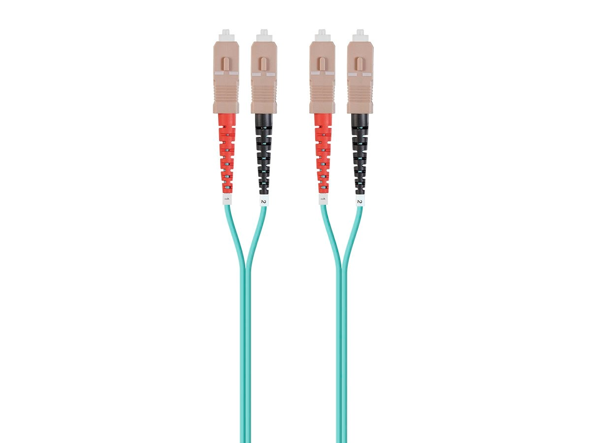 Monoprice Multi-Mode OM3 Fiber Optic Cable - SC-SC UL 3mm 50/125 OFNR ...
