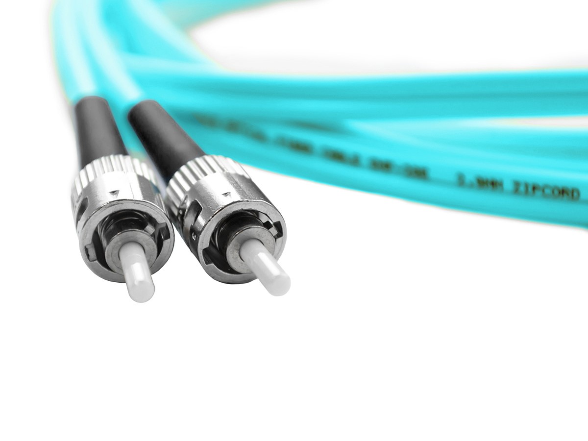 Monoprice Multi-Mode OM3 Fiber Optic Cable - ST-ST UL 3mm 50/125 OFNR ...