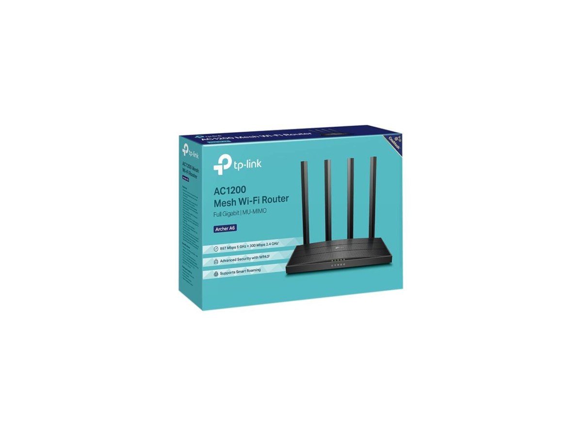 TP-LINK ARCHER A6V3 AC1200 MU-MIMO WI-FI ROUTER - Monoprice.com