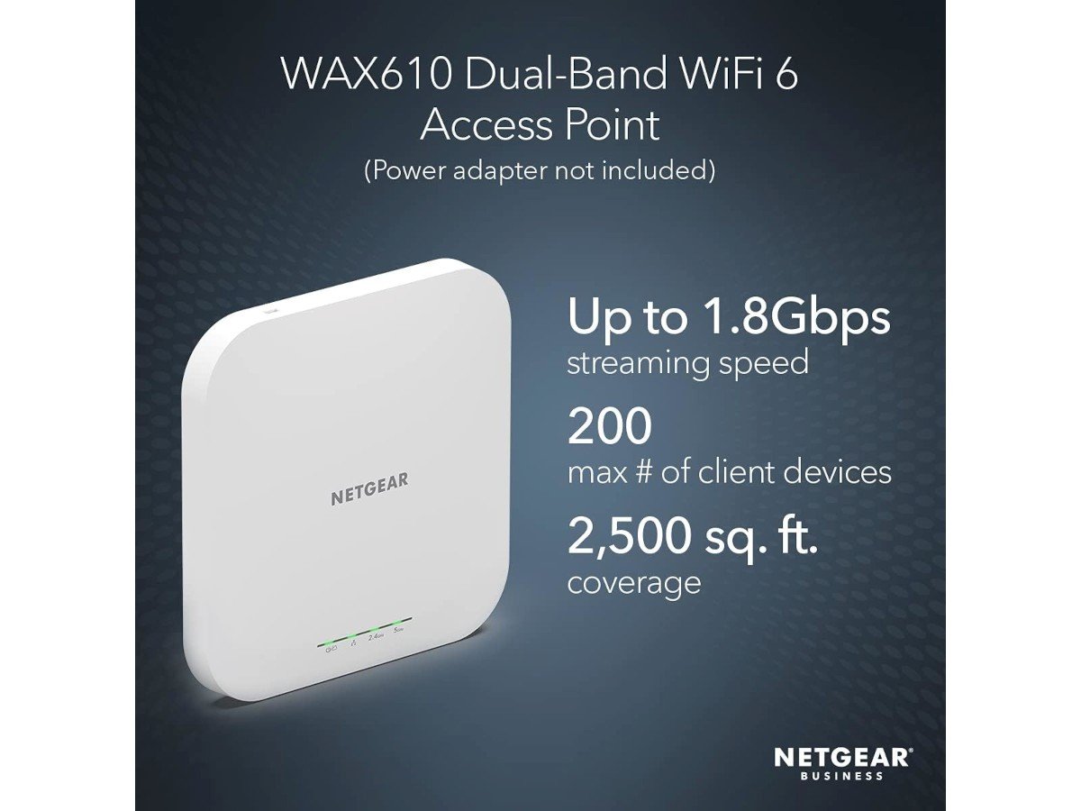NETGEAR 1PT BUSINESS WIFI 6 2+2 AP - Monoprice.com