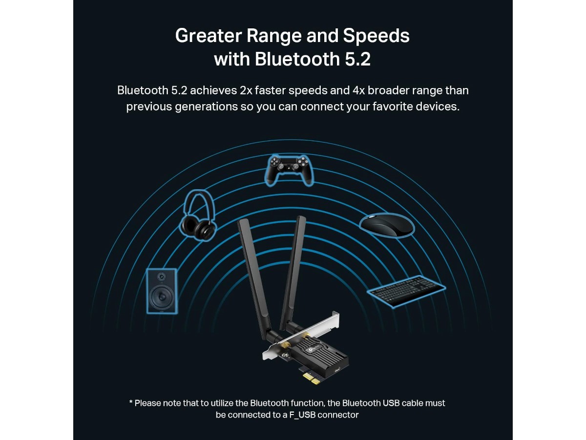 TP-LINK AX3000 DUAL BAND WI-FI 6 BLUETOOTH PCI EXPRESS ADAPTER ...
