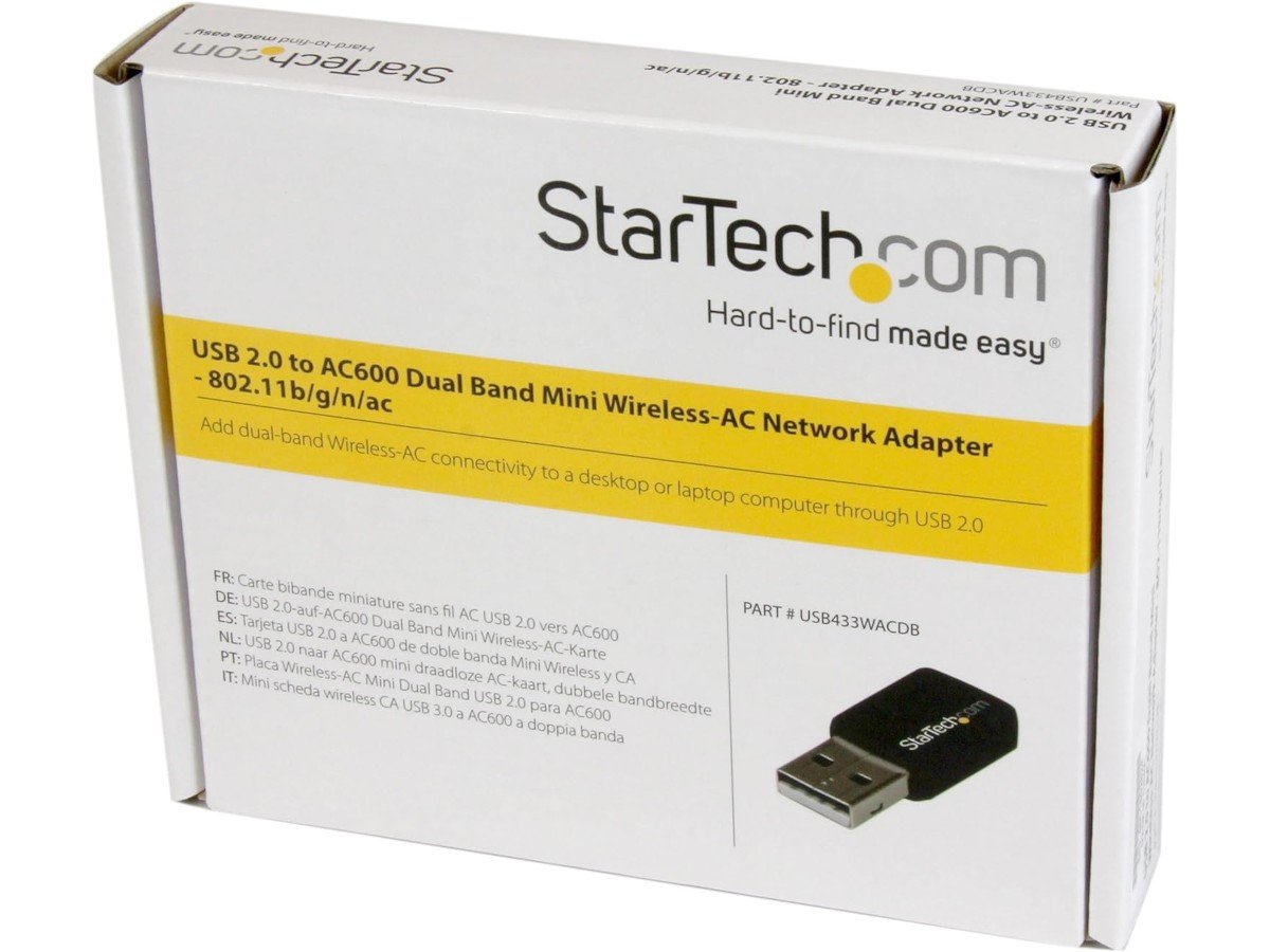 STARTECH.COM USB WIFI ADAPTER MINI WIRELESS AC NETWORK ADAPTER DONGLE ...