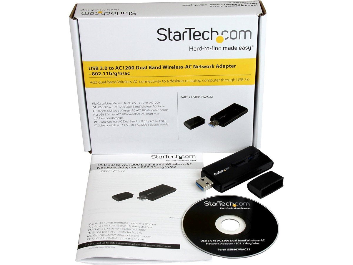 STARTECH.COM USB WIFI ADAPTER MINI WIRELESS AC NETWORK ADAPTER DONGLE ...