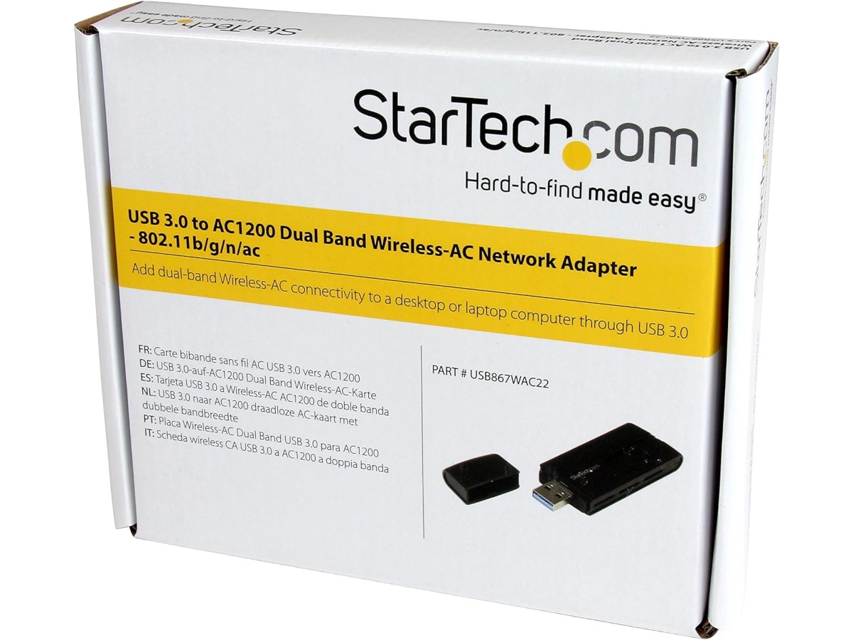 STARTECH.COM USB WIFI ADAPTER MINI WIRELESS AC NETWORK ADAPTER DONGLE ...
