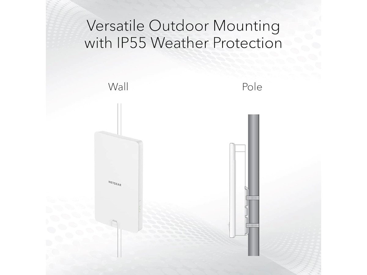 NETGEAR 1PT BUSINESS WIFI 6 2+2 AP OUTDOOR - Monoprice.com