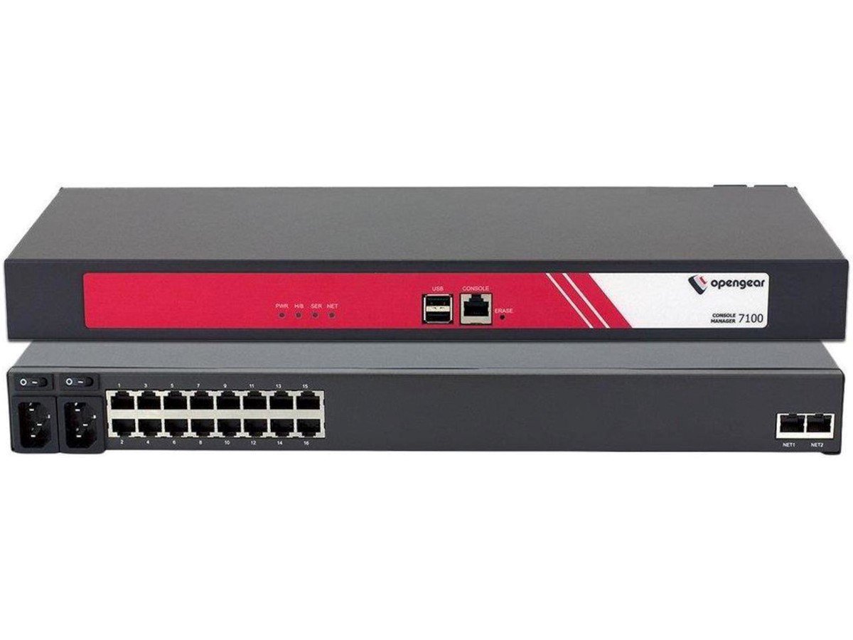Opengear 16 SERIAL-2GBE ETHERNET-2 USB 4GB FLASH-DUAL A/C - Monoprice.com
