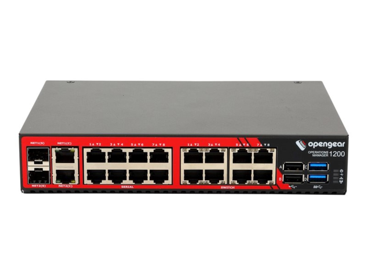 Opengear 8SER 8GBE 4G RAM 1GBE 16G FLASH 1GBE SFP X86 PYTHON DOCKER ...