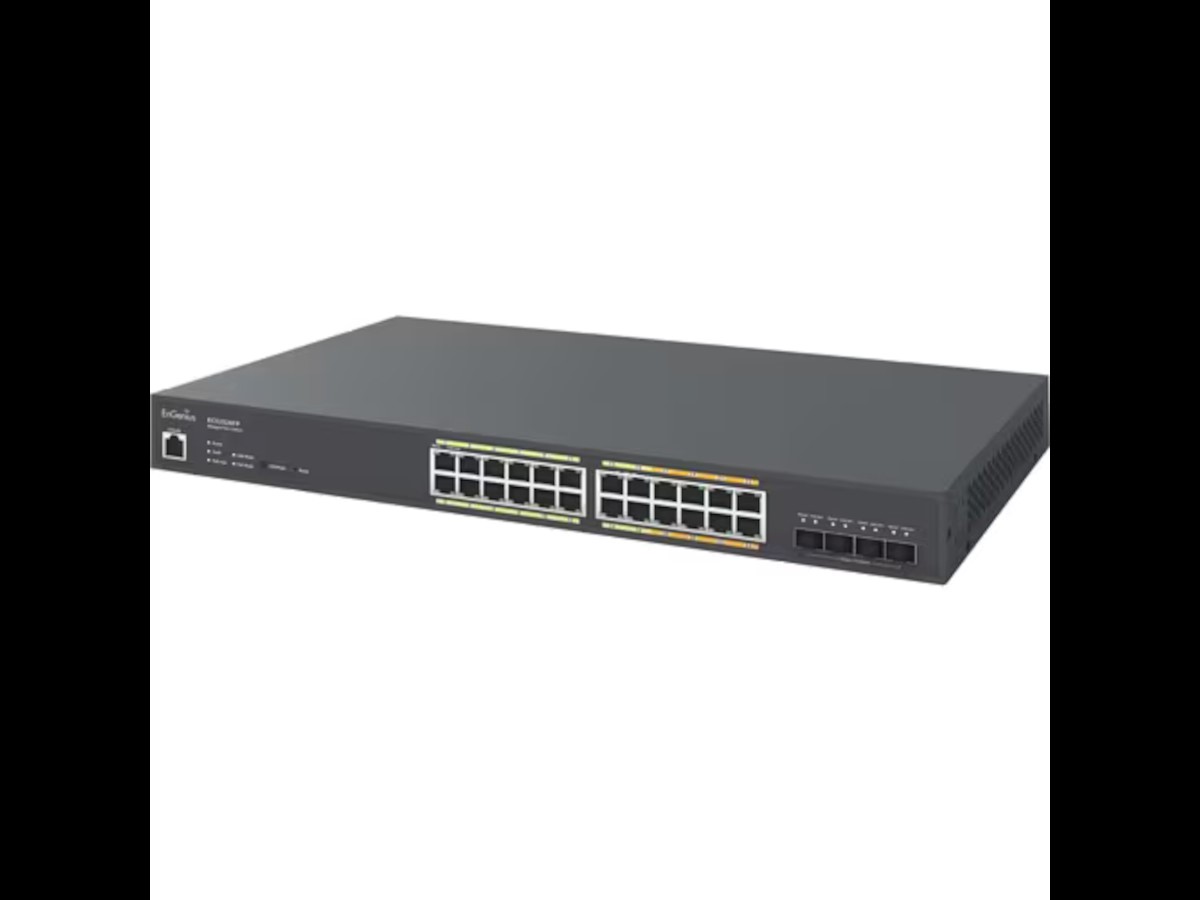 ENGENIUS ECS2528FP CLOUD SWITCH 24-PORT MULTI-GIG POE+ W/ 410 WATTS ...
