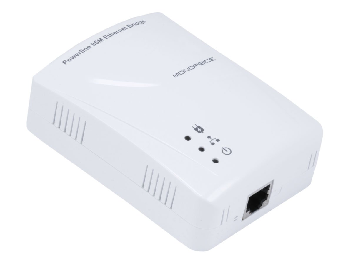 Ethernet over Power Adapter (Pair) - 85MBPS - Monoprice.com
